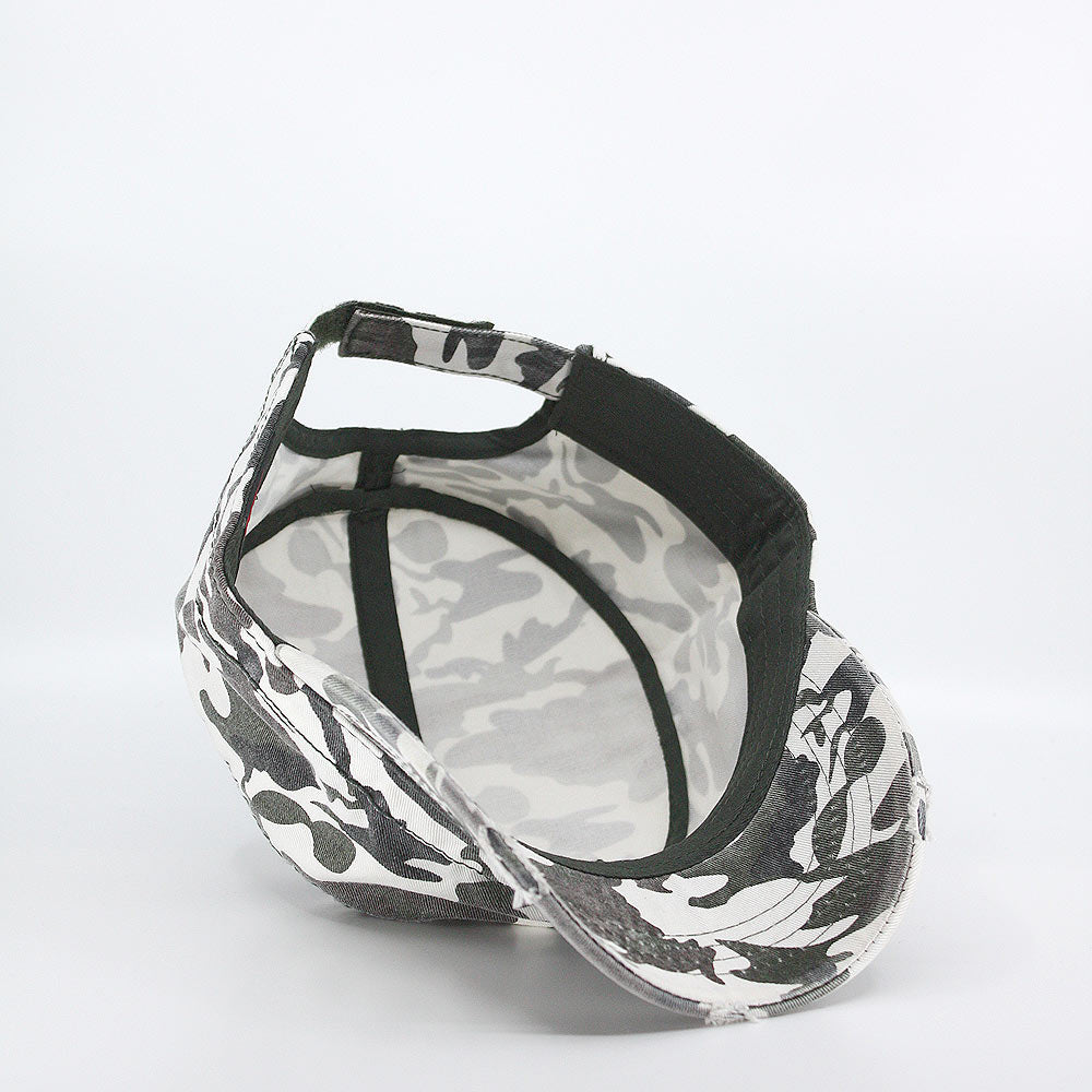 Camouflage Washed Cotton Distressed Visor Military Radar Army Cadet Ca ...