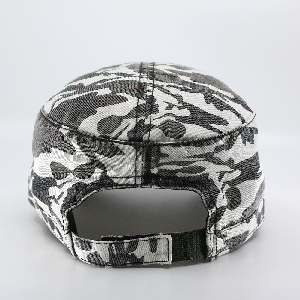 Camouflage Washed Cotton Distressed Visor Military Radar Army Cadet Ca ...