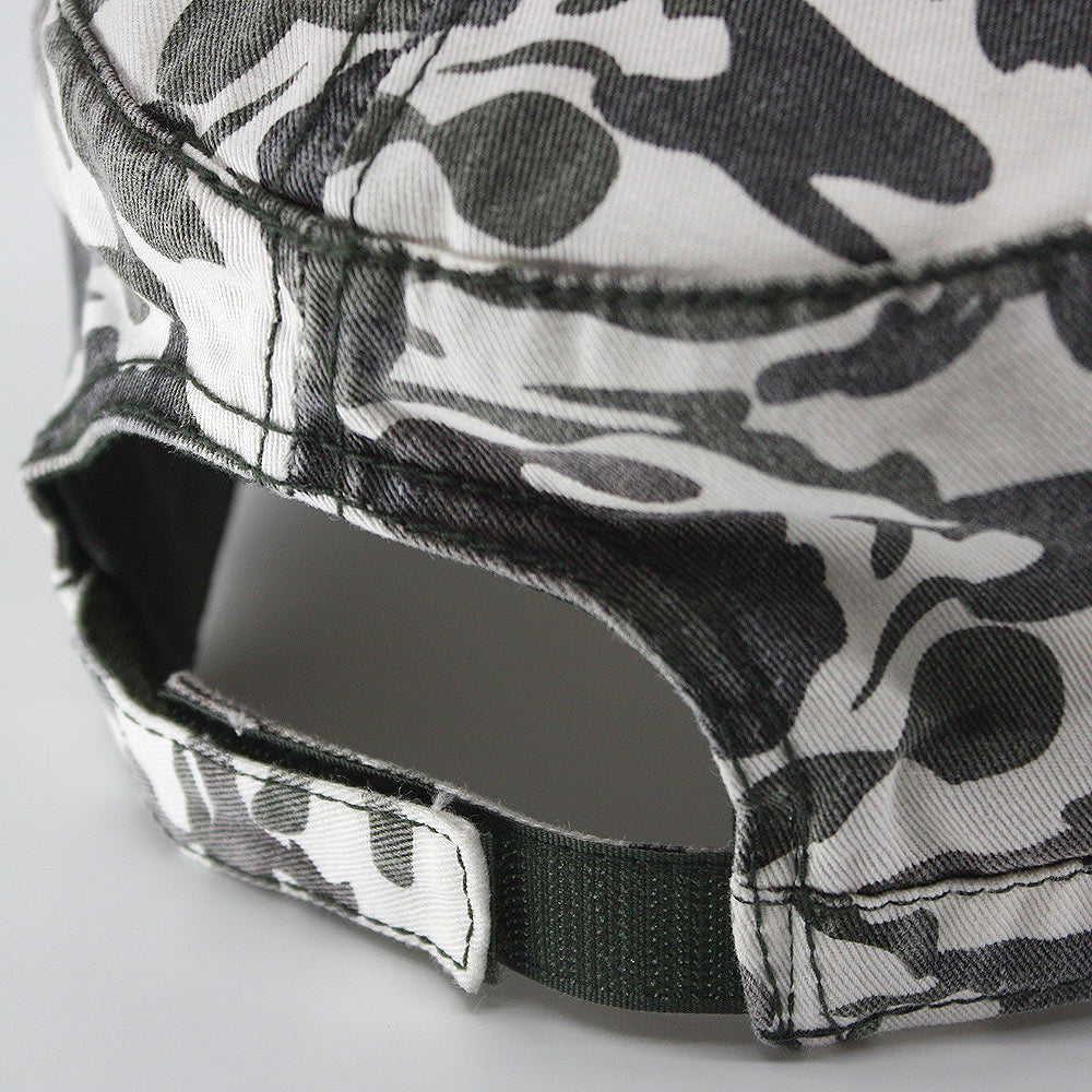 Camouflage Washed Cotton Distressed Visor Military Radar Army Cadet Ca ...