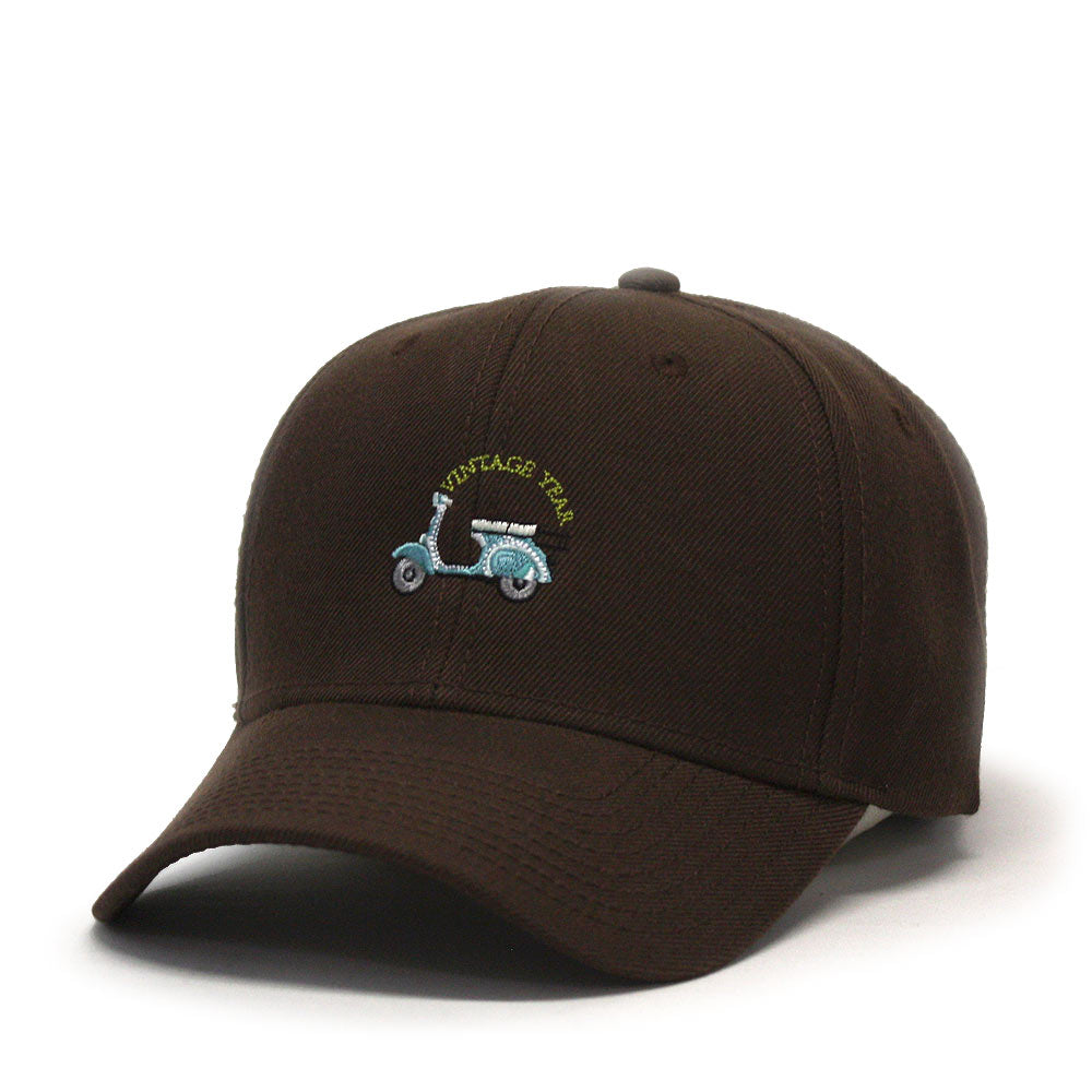 Scooter Embroidered Premium Plain Wool Blend Adjustable Snapback Hats ...