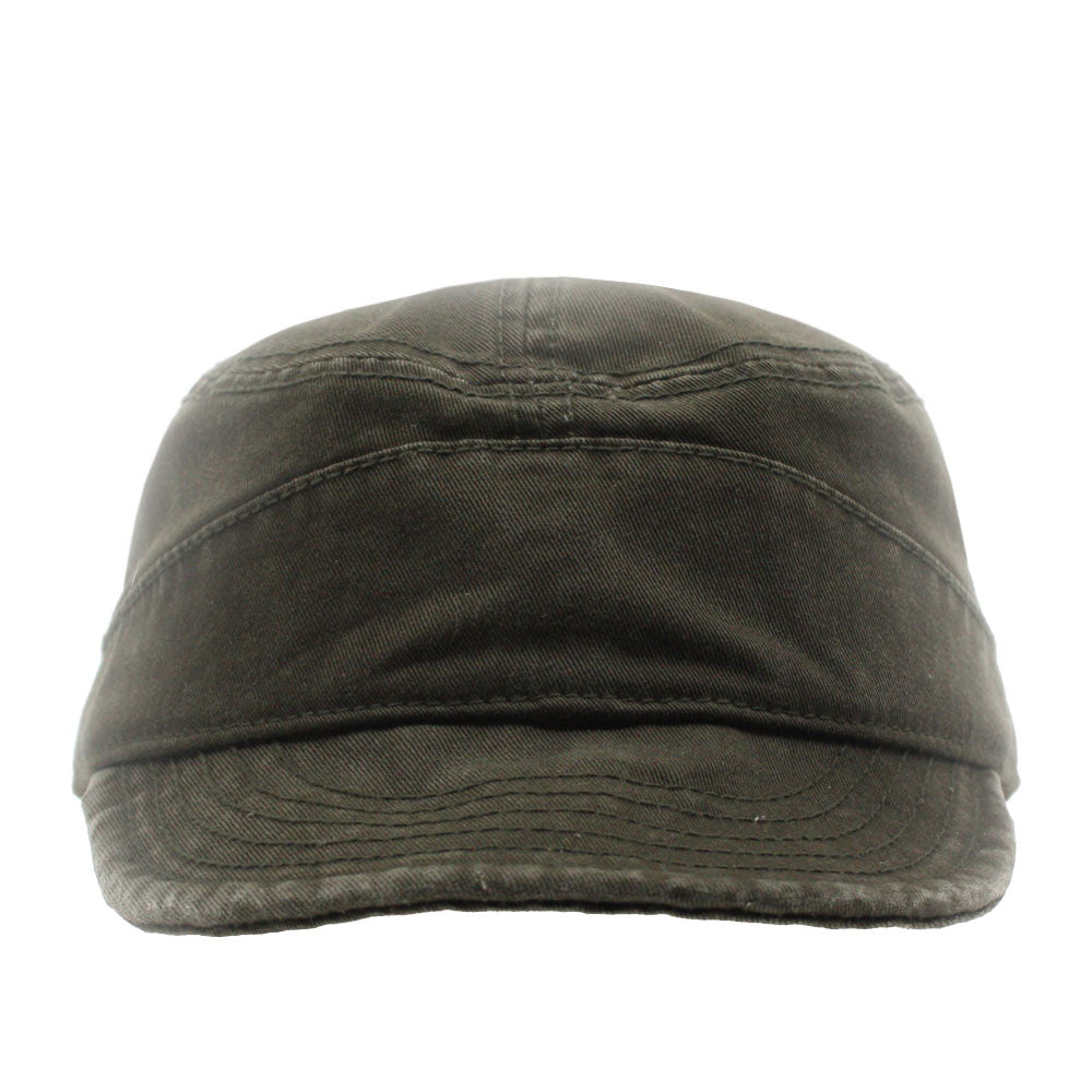 Washed Cotton Twill Cadet Bendable Visor Adjustable Military Radar Cap ...