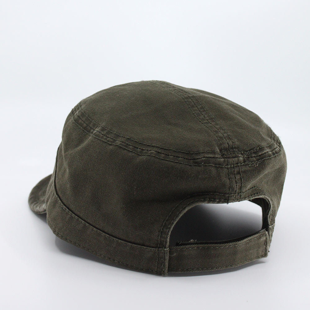 Washed Cotton Twill Cadet Bendable Visor Adjustable Military Radar Cap ...