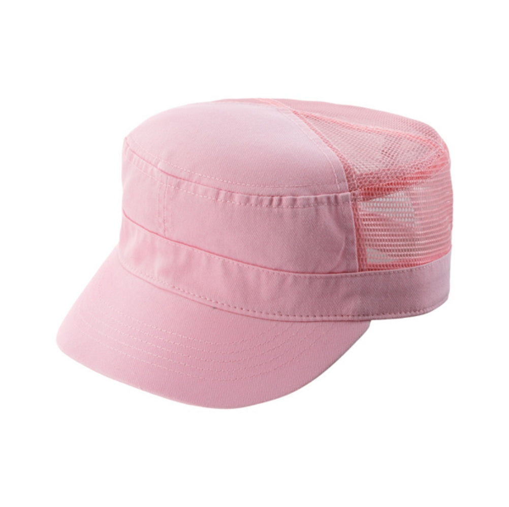 Washed Cotton Mesh Back Military Radar Army Cadet Cap - Ooh La La Factory