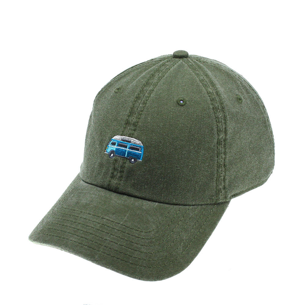 Vintage Camper Car Embroidered Washed Cotton Twill Dad Hat Adjustable ...