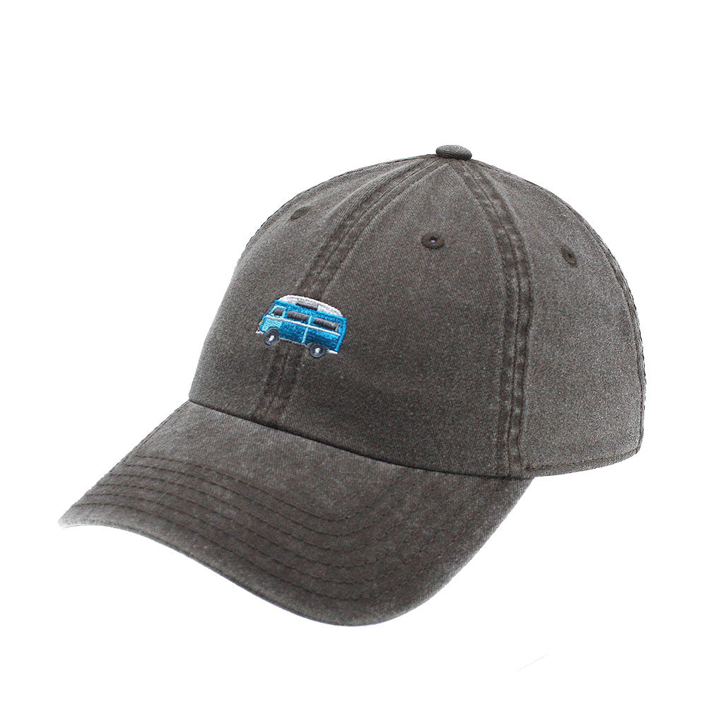 Vintage Camper Car Embroidered Washed Cotton Twill Dad Hat Adjustable ...