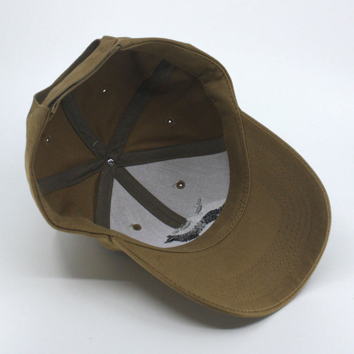 Embroidered Sheepdog and Sheep Low Profile Coyote Brown Baseball Cap ...