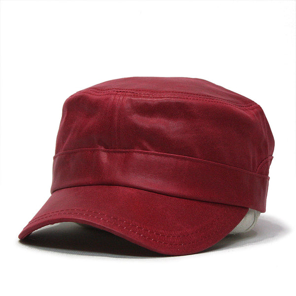 Solid Waxed Cotton Twill Adjustable Military Radar Caps - Ooh La La Factory