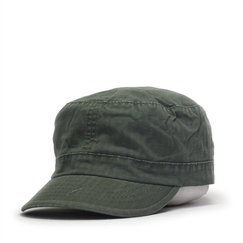 Women's Vintage Fatigue Rip Stop Cotton Military Adjustable Cadet Caps ...