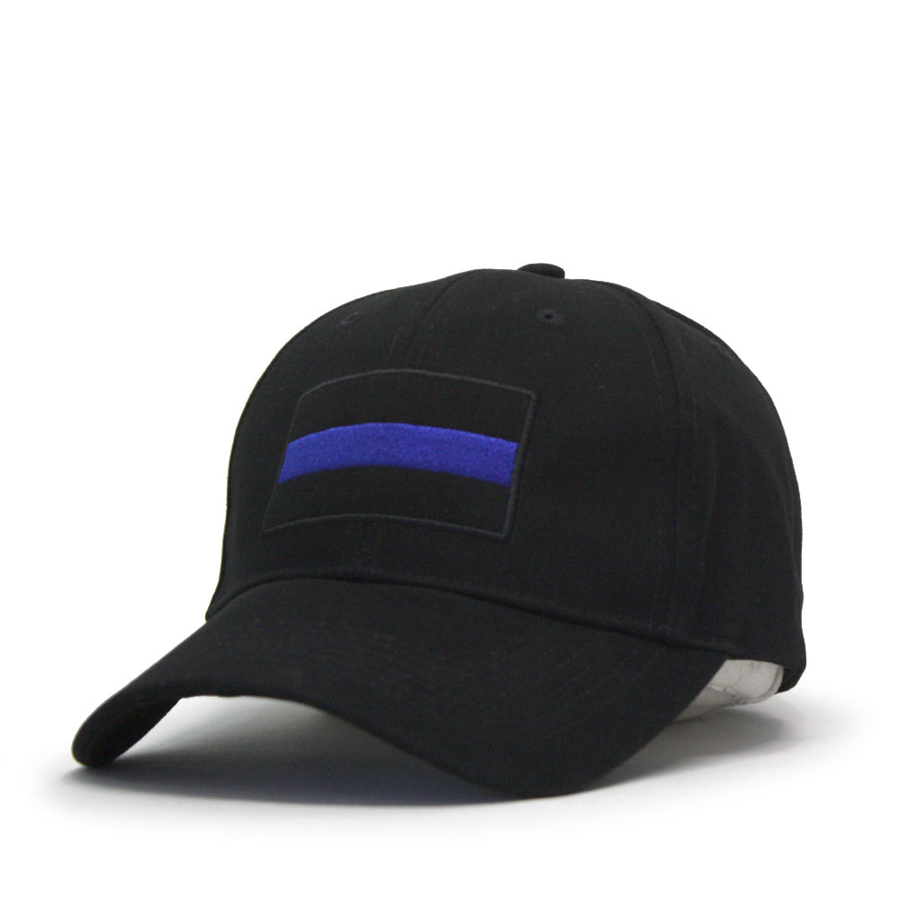 Thin Blue Line Low Profile Adjustable Baseball Cap - Ooh La La Factory