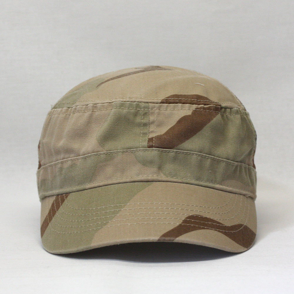 Washed Cotton Mesh Back Military Radar Army Cadet Cap - Ooh La La Factory