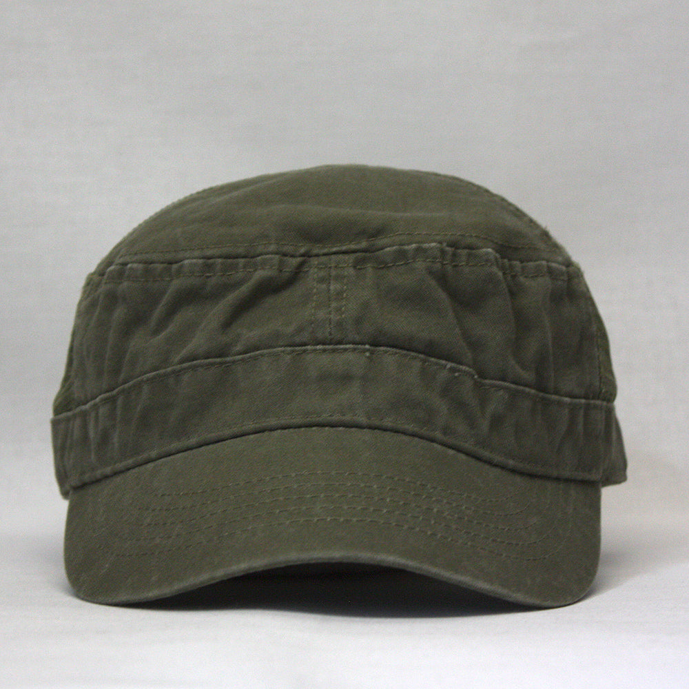 Washed Cotton Mesh Back Military Radar Army Cadet Cap - Ooh La La Factory